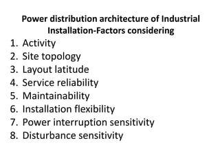 Electrical System Design - Industrial installations | PDF