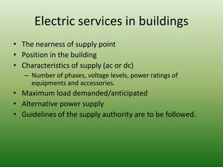 Electrical System Design, Classifications | PDF