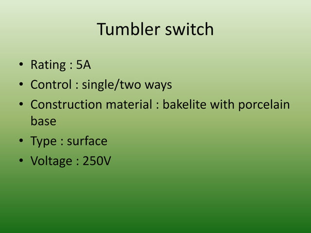 Electrical System Design, Classifications | PPT