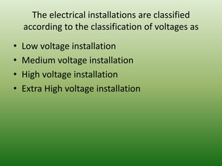 Electrical System Design, Classifications | PDF