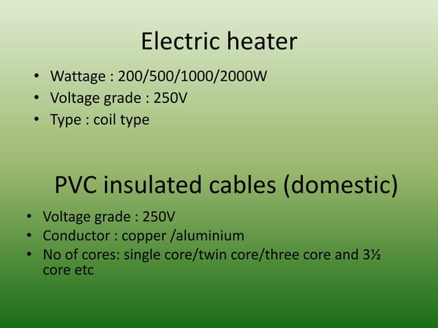 Electrical System Design, Classifications | PPT