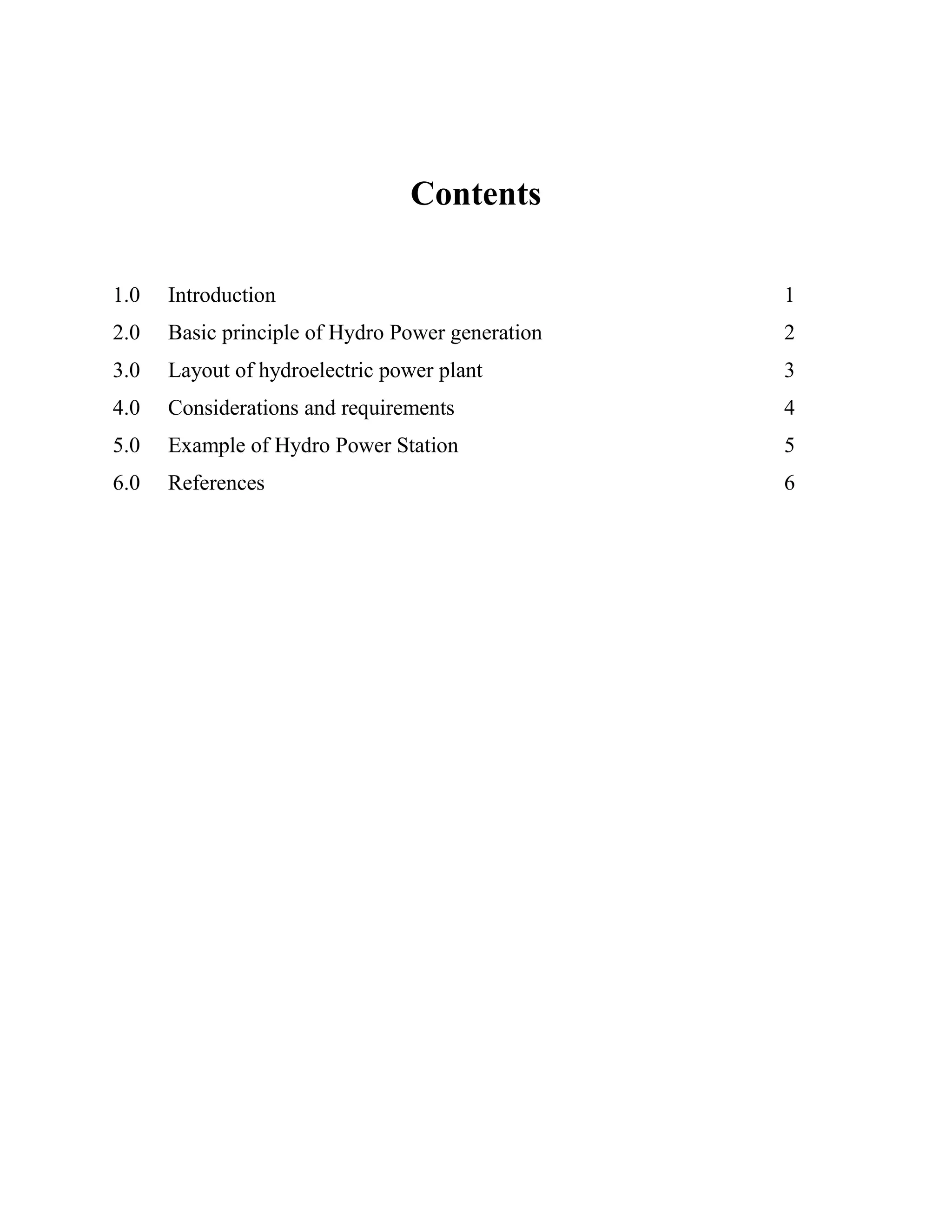 Hydro Power generation (Report) | PDF