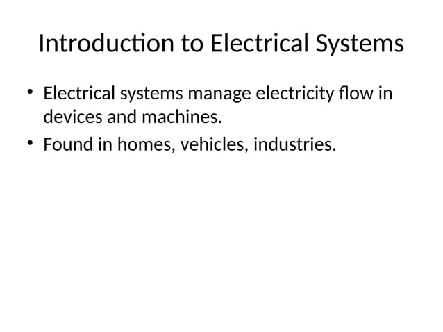 Electrical_System_Presentation.pptx_elec | PPT