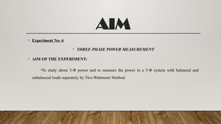 Electrical Technology experiments for students | PPT