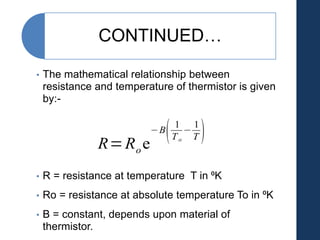 Electrical temperature measurement | PPTX