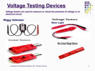 Electrical Test Equipment and devices in Works | PPTX
