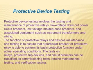 Electrical testing javid iqbal sodagar | PPTX | Science
