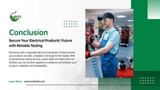 Electrical Testing Lab Services in Dubai.pptx
