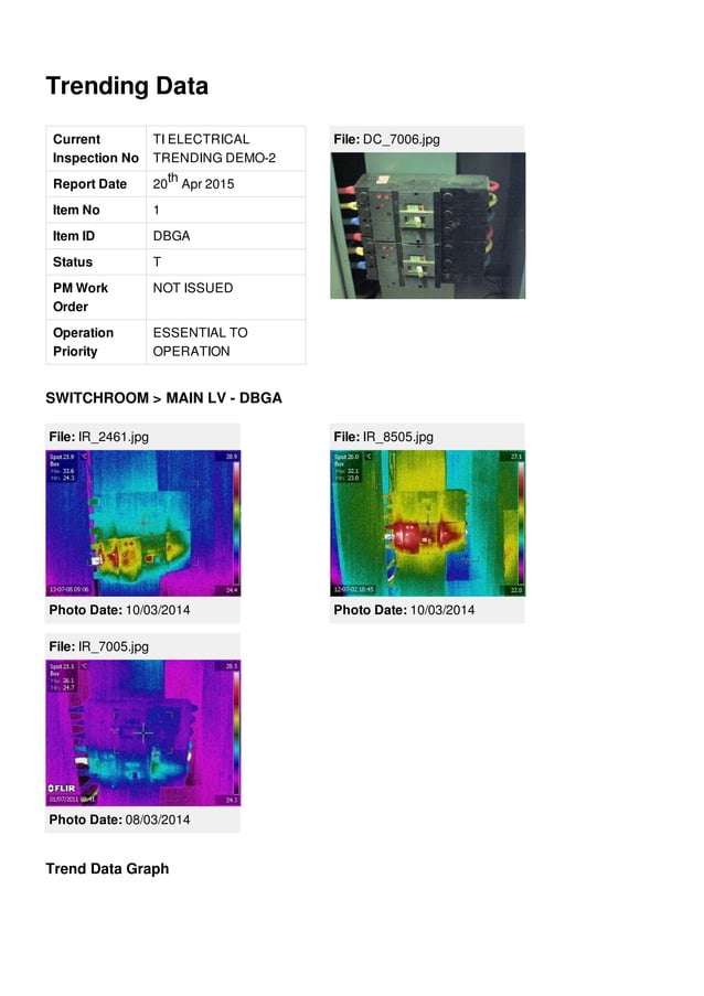 Electrical Thermal Imaging Report TICOR | PDF