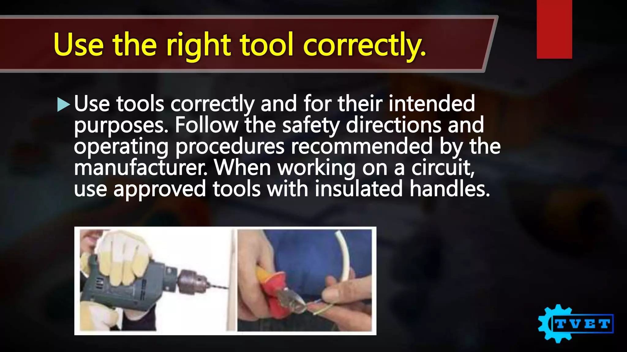 Electrical tool maintenance.pptx | Technology & Computing