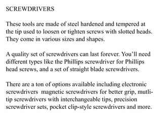 Electrical tools | PPTX