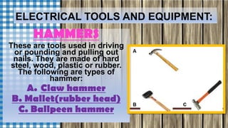Electrical tools and equipment | PDF