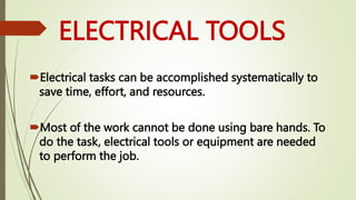 ELECTRICAL TOOLS AND MATERIALS TLE GRADE SEVEN.pptx
