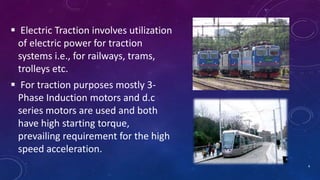 Electrical traction | PPTX | Rail Travel | Travel Type