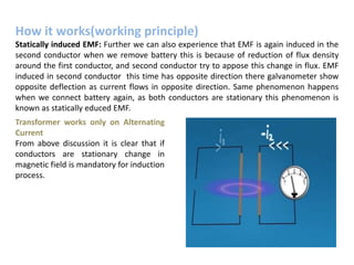 Electrical transformer working and construction | PPT