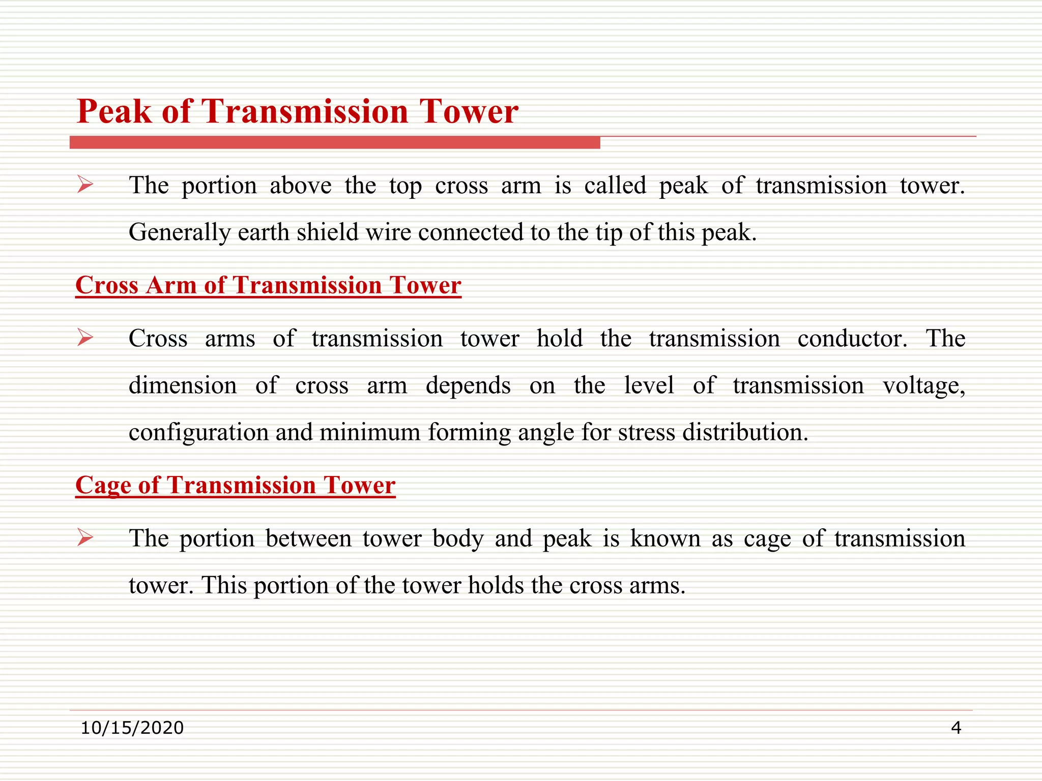 Electrical Transmission Tower: Types, Design and Parts | PDF