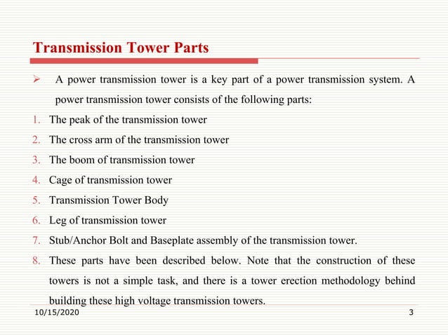 Electrical Transmission Tower: Types, Design and Parts | PDF | Civil ...