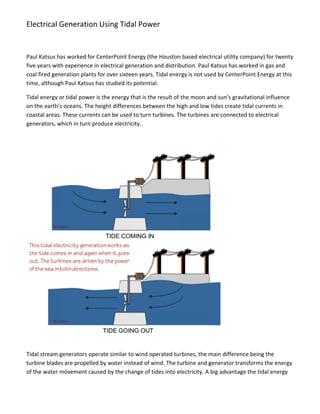 Electricity using tidal power | PDF