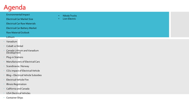 EV Vehicles - Analysis and Commentary | PPT