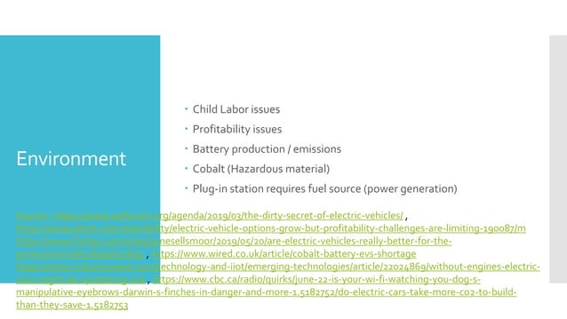 EV Vehicles - Analysis and Commentary | PPT