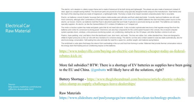 EV Vehicles - Analysis and Commentary | PPT