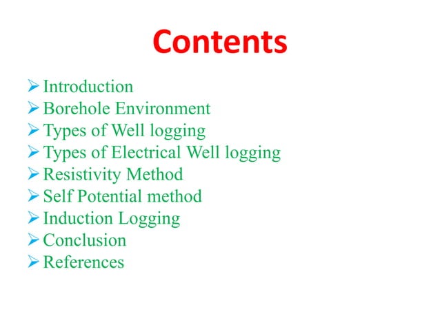 Electrical well logging | PPTX