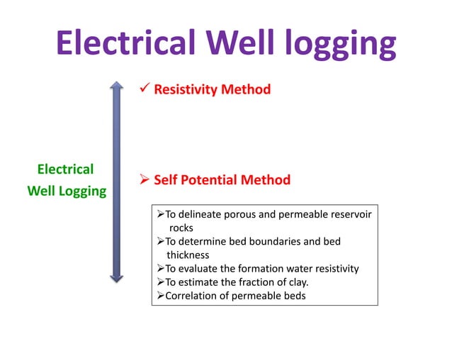 Electrical well logging | PPTX