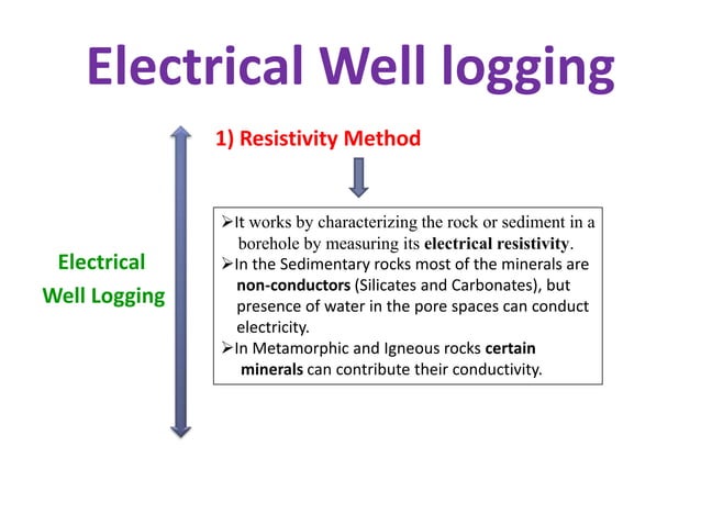 Electrical well logging | PPTX