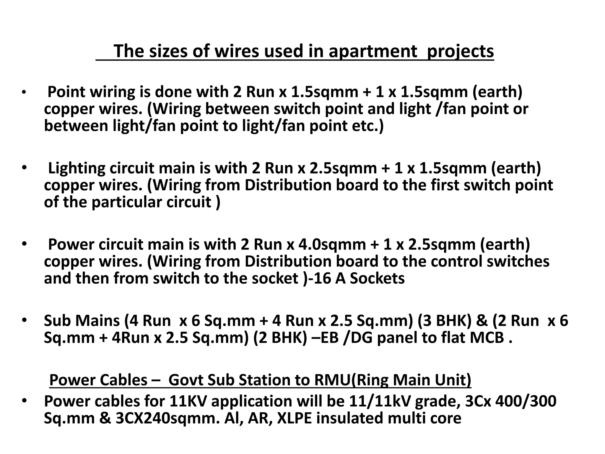 Basics Of Electrical Wires & Cables - Residential & Commercial Projects ...