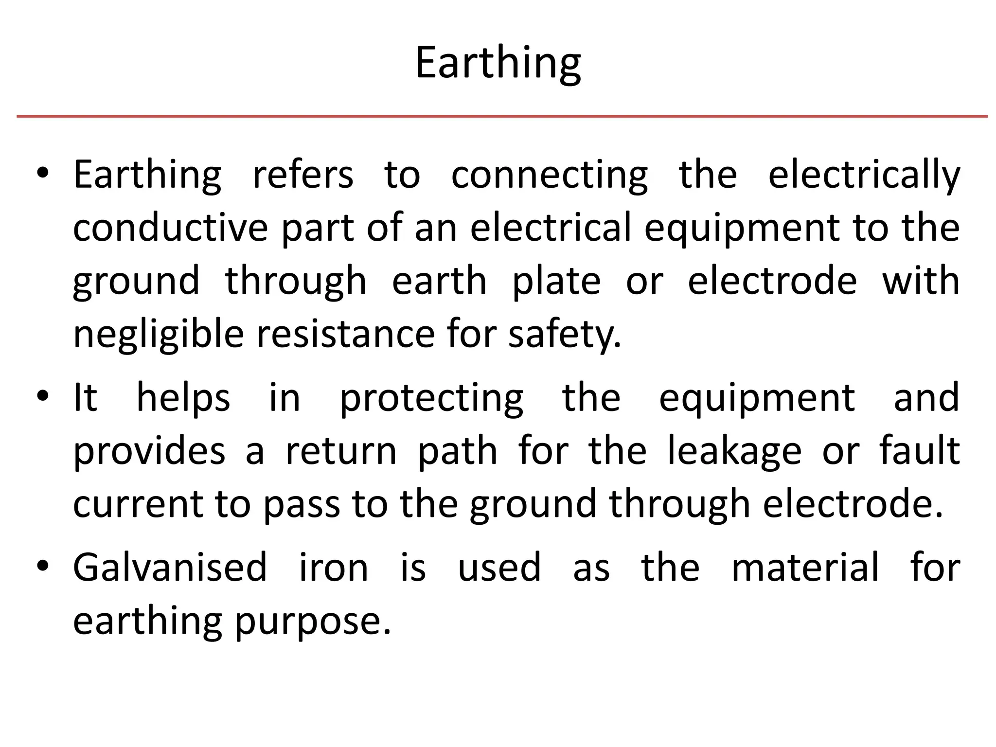 Electrical wiring &types, Earthing , fuses and its types | PPTX