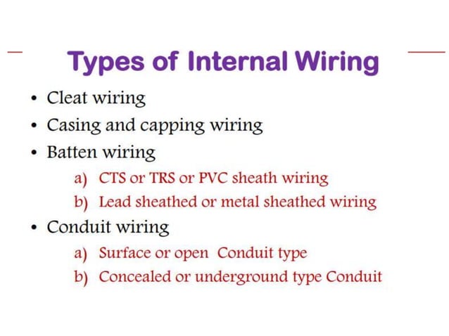Electrical wiring &types, Earthing , fuses and its types | PPT