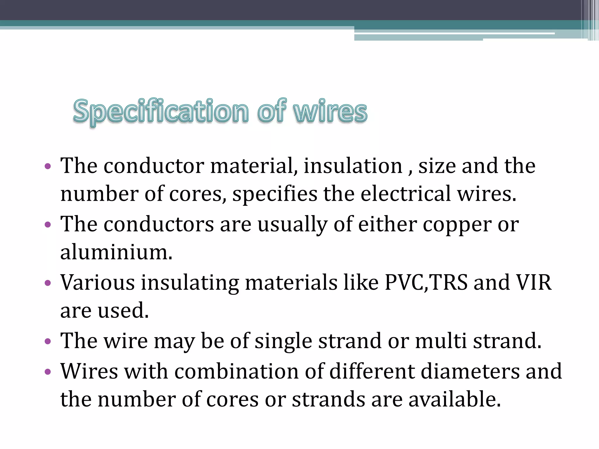 Electrical wiring system | PPTX