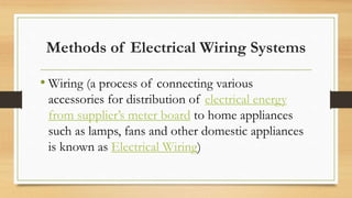 Electrical wiring systems | PPTX