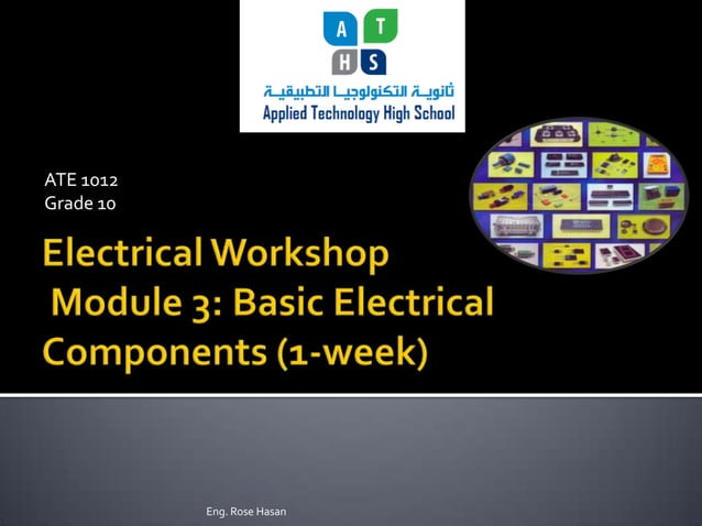 Electrical workshop module3 | PPTX