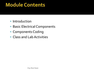 Electrical workshop module3 | PPTX