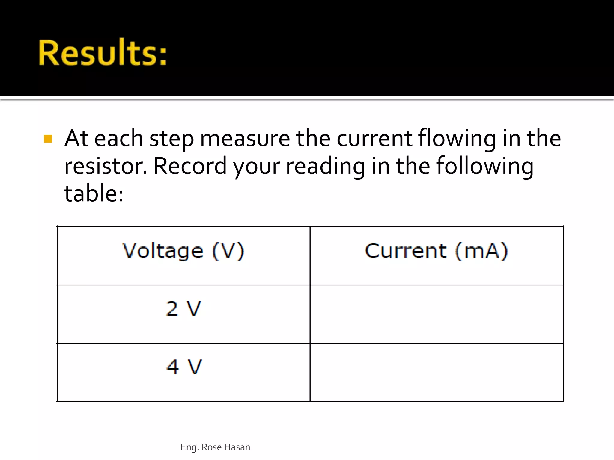 Electrical workshop module4 | PPTX | Physics | Science