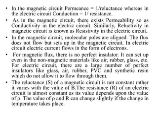 Electric and magnetic circuits | PPT