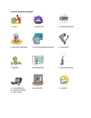 Electric appliances | PDF