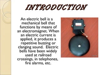 Electric bell | PPT | Home Appliances | Home & Garden