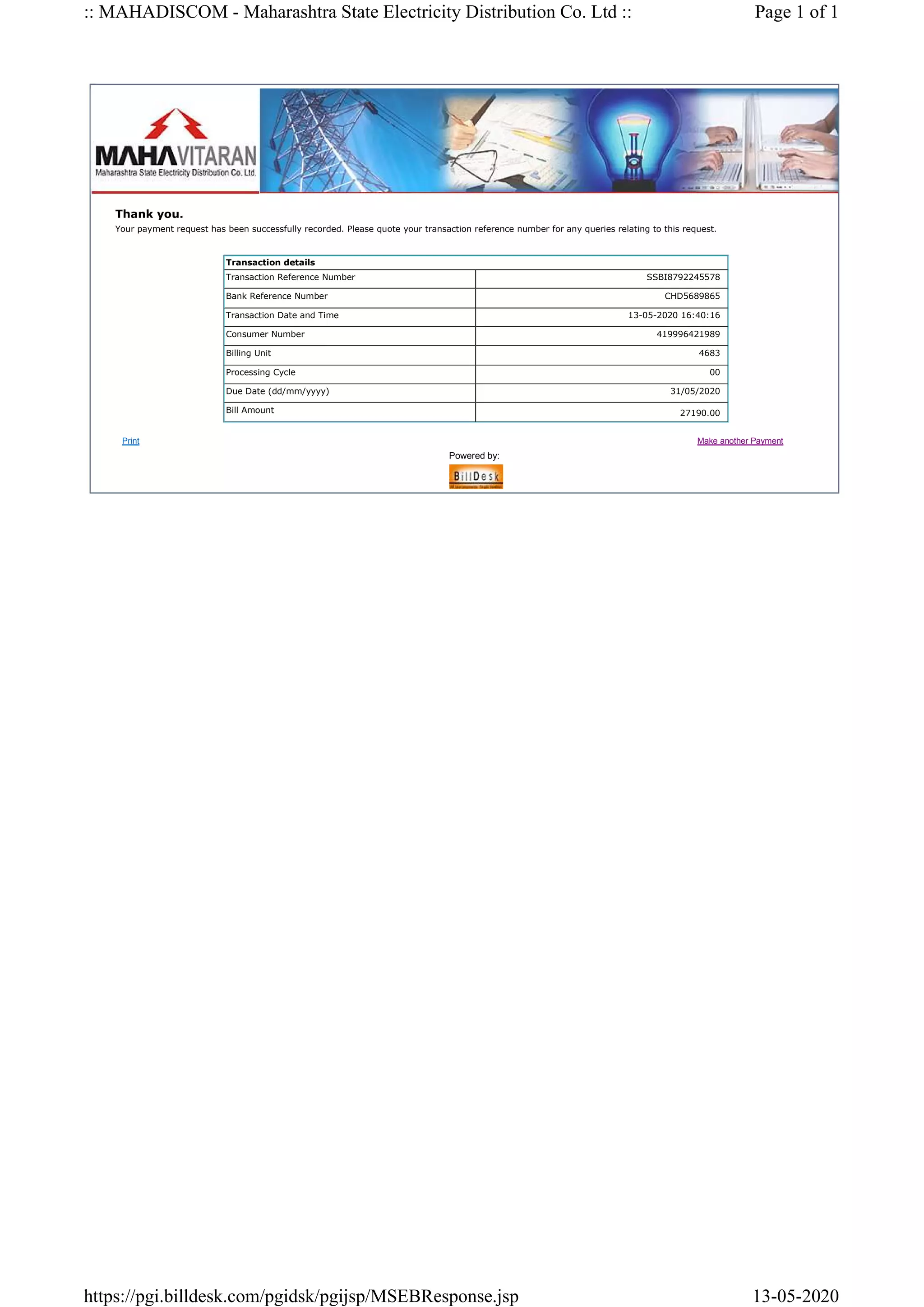 Electric bill recipt nagpur | PDF