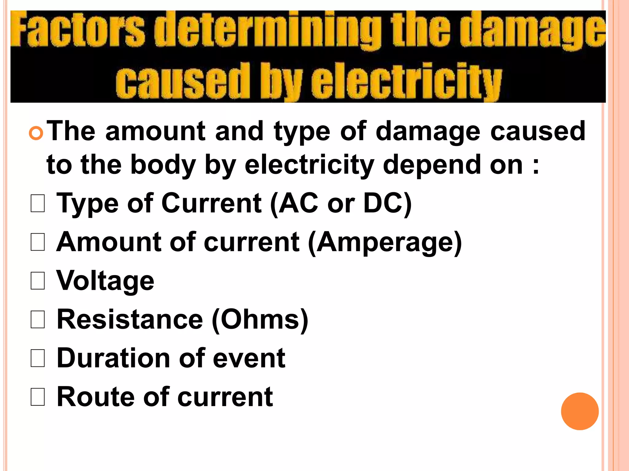 Electric burn | PPTX