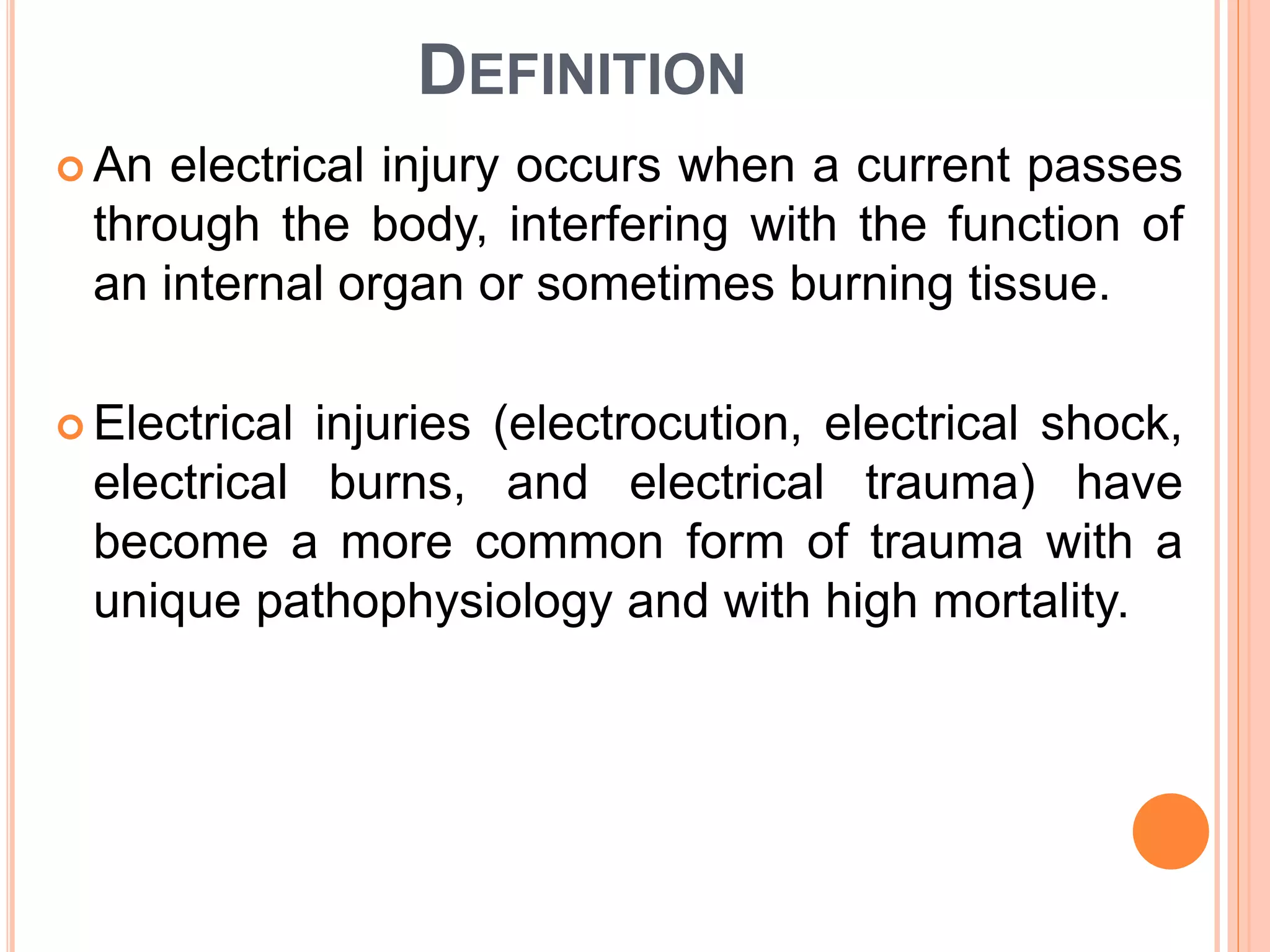Electric burn | PPTX