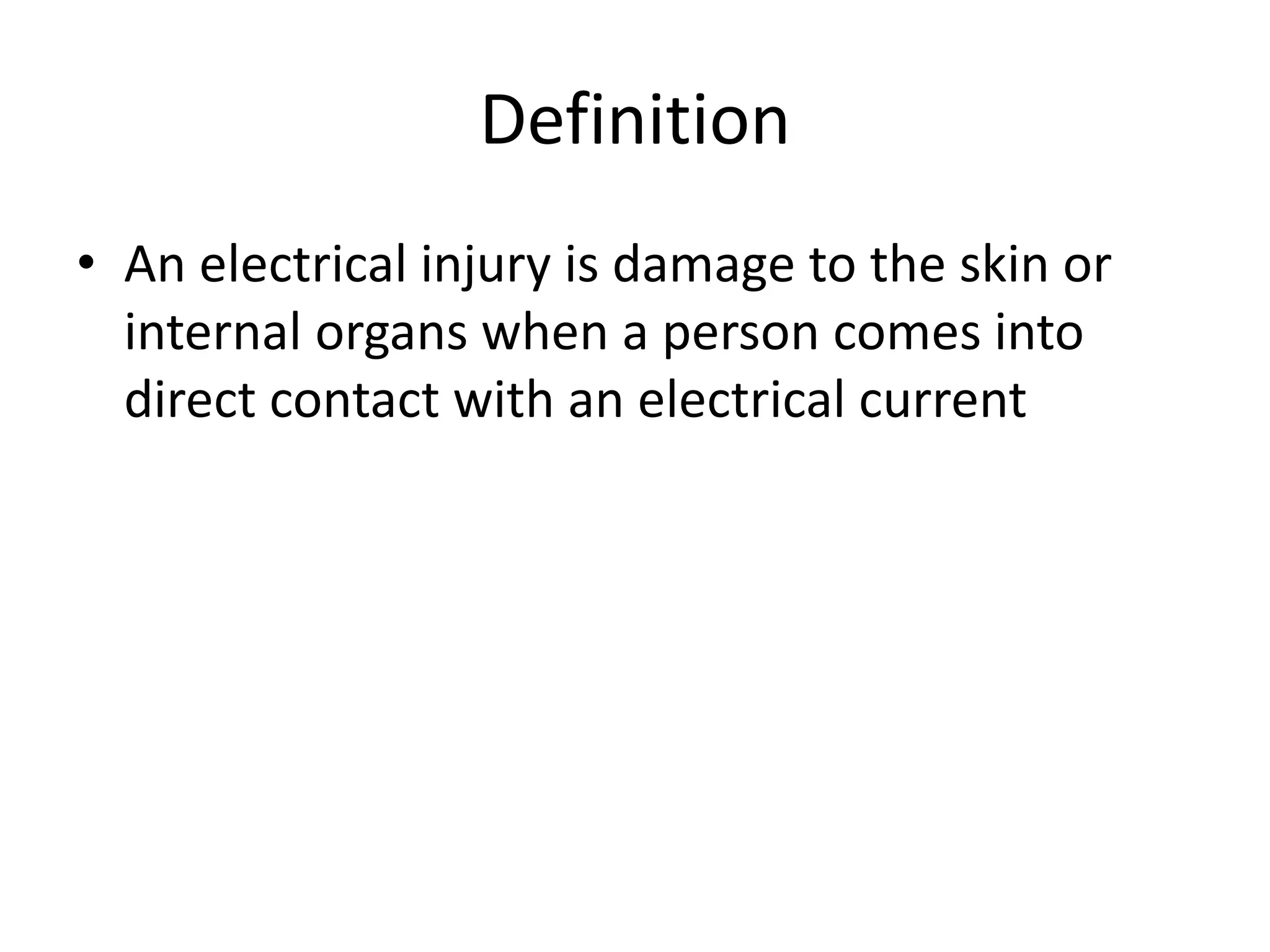 Electric burn injury- diagnosis and management | PPTX