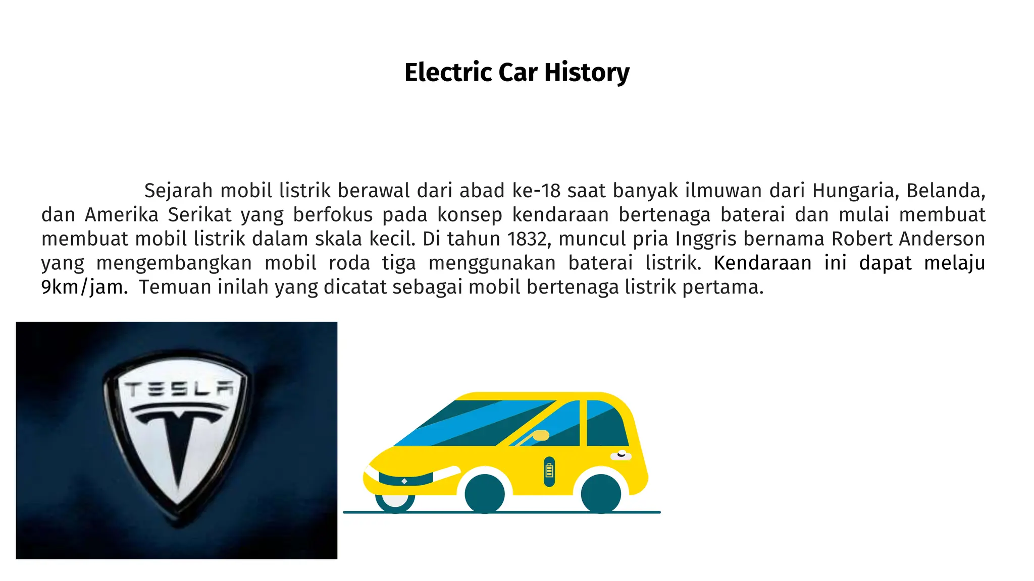 mobil listrik untuk ppt tesla honda hyundai | PPTX