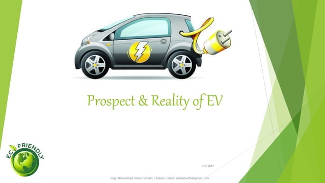ELECTRIC VEHICLES AND IT'S FUTURE PROSPECT | PPTX