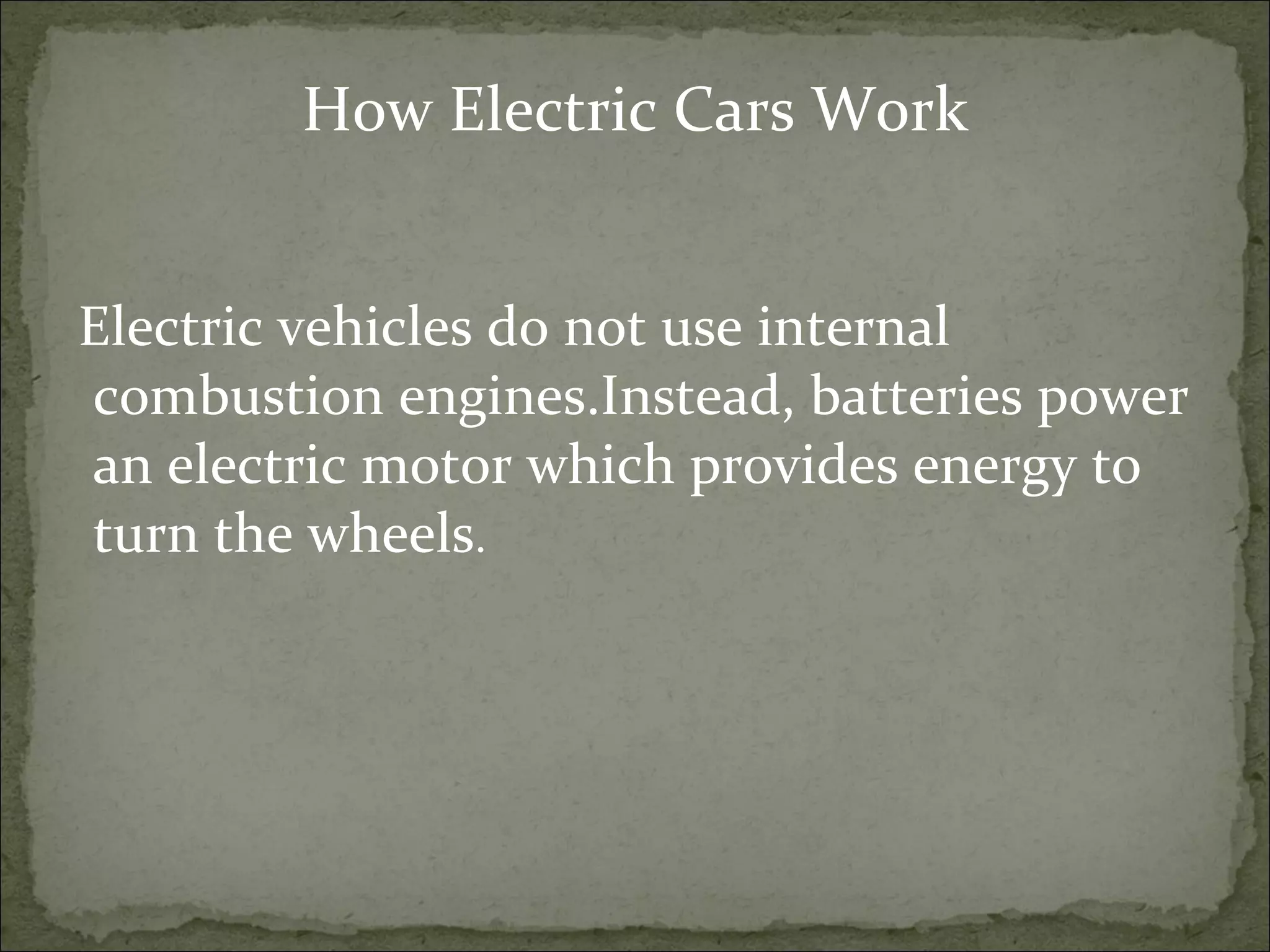 Electric cars | PPT
