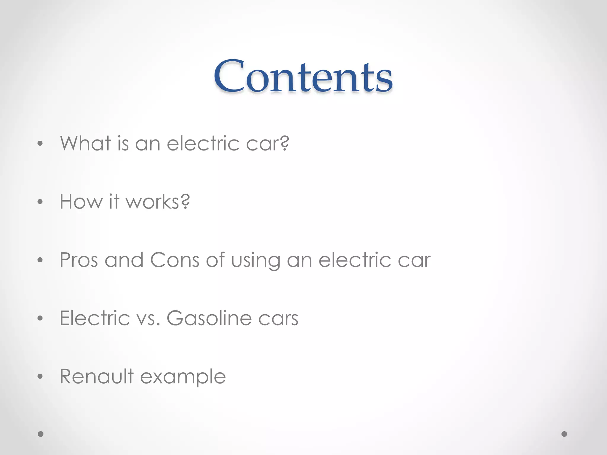Electric cars | PPT