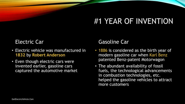 Electric cars vs gas cars | PPTX | Automotive Industry | Industries