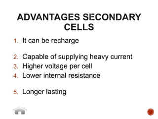 Electric cells | PPTX