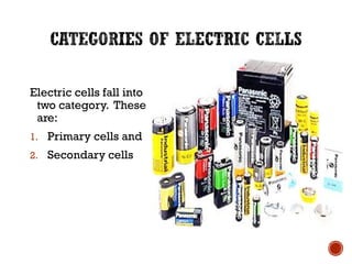 Electric cells for slide share | PDF